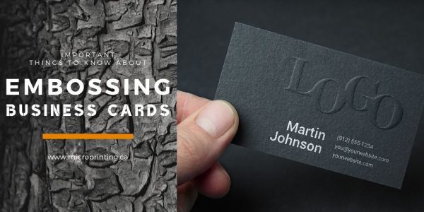 Key Things to Know About Embossing Business Cards